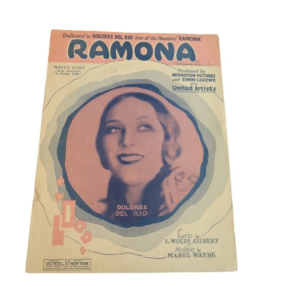 Ramona | Wall Decor | Ramona Dolores Del Rio Lwolfe Gilbert Mabel Wayne ...